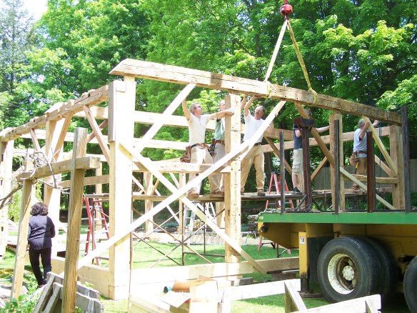 The Gunstock Timber Frame Lives Again | A Blog about Old Barns ~ from ...