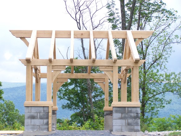 The Timber Frame Gazebo | A Blog about Old Barns ~ from Green Mountain ...