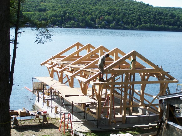 GMTF Takes Timber Framing to the Water: The Boat House Project | A Blog ...