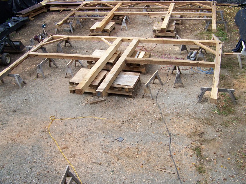 10-x-10-white-oak-posts | A Blog about Old Barns ~ from Green Mountain ...