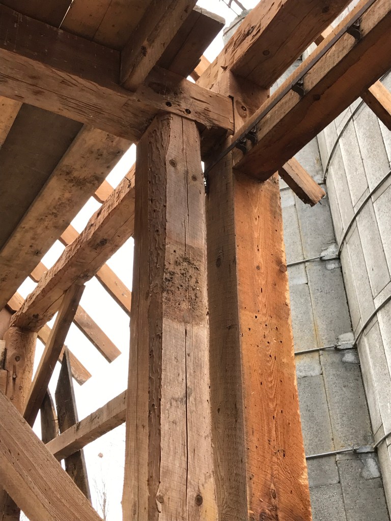Saving a Giant of a Barn: the Benson Timber Frame | A Blog about Old ...
